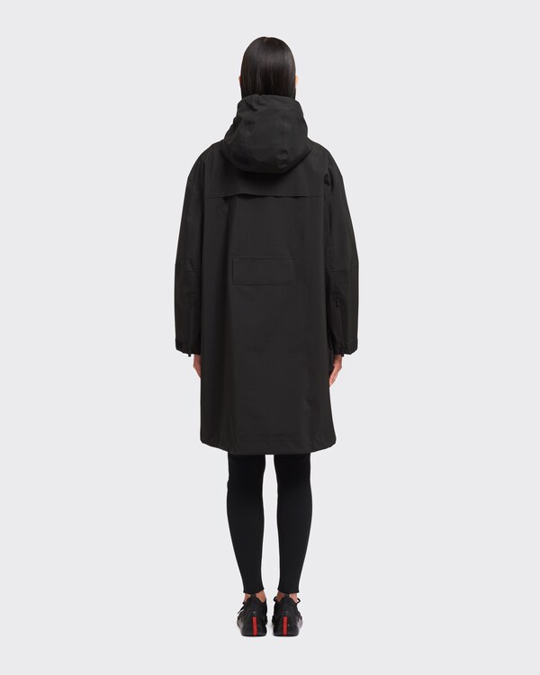Black Extreme-tex Hooded Raincoat | PRADA