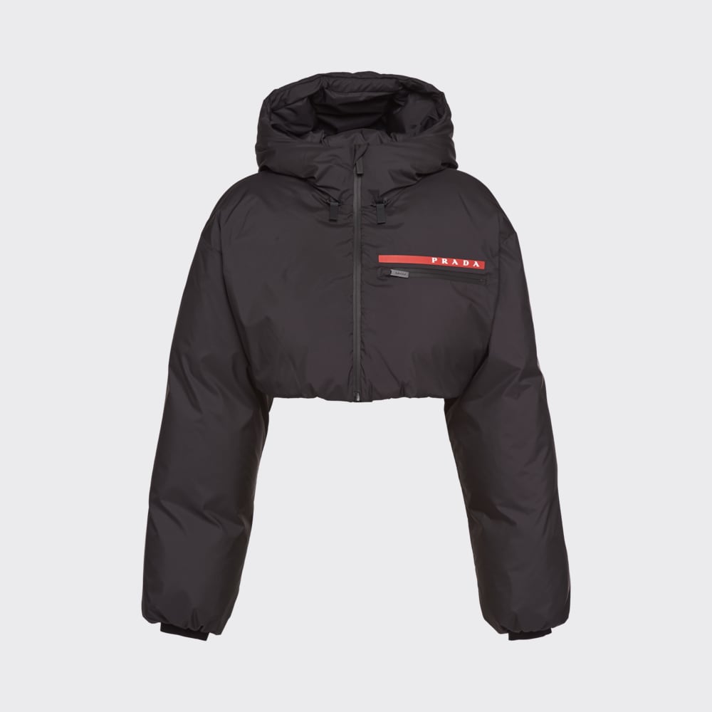 Black Light Polyester cropped puffer jacket | Prada