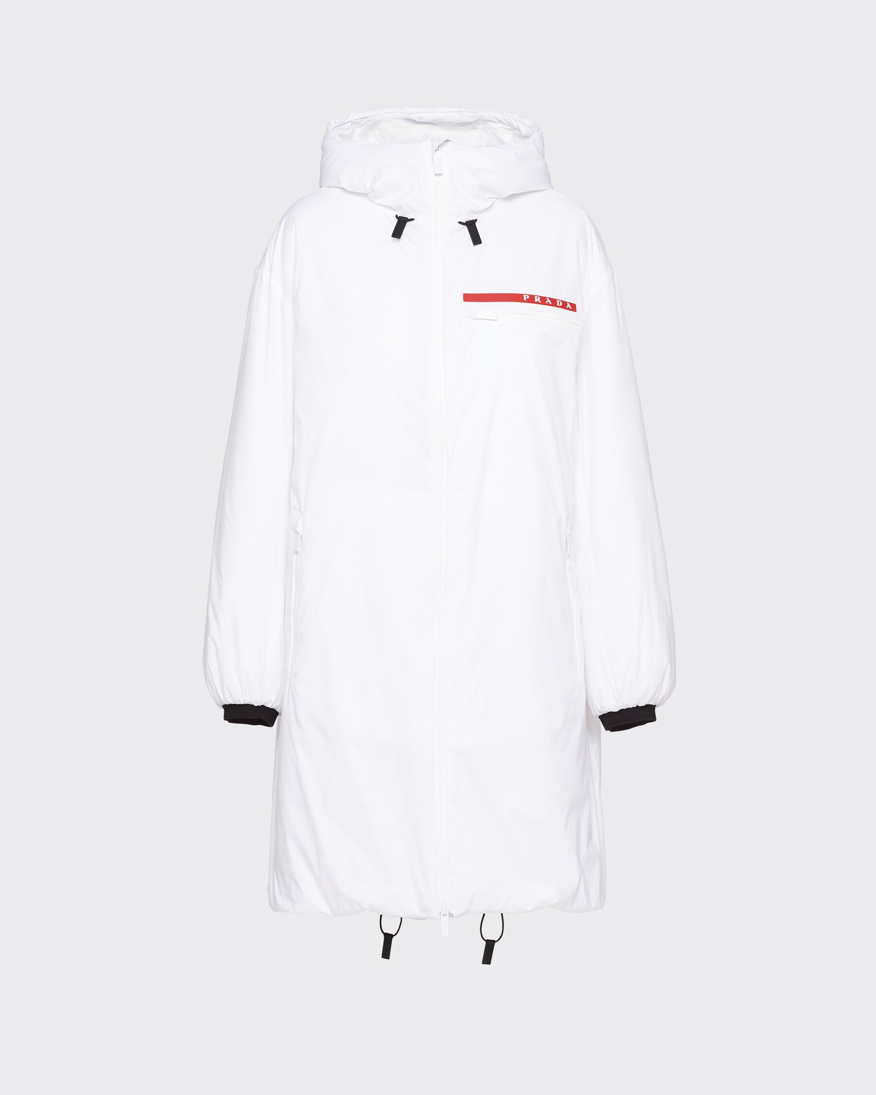 White Light Polyester Padded Coat | PRADA