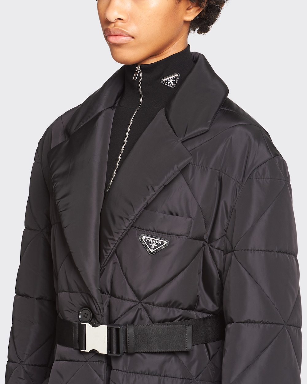 トライアングルロゴ コングコート PRADA - nimfomane.com