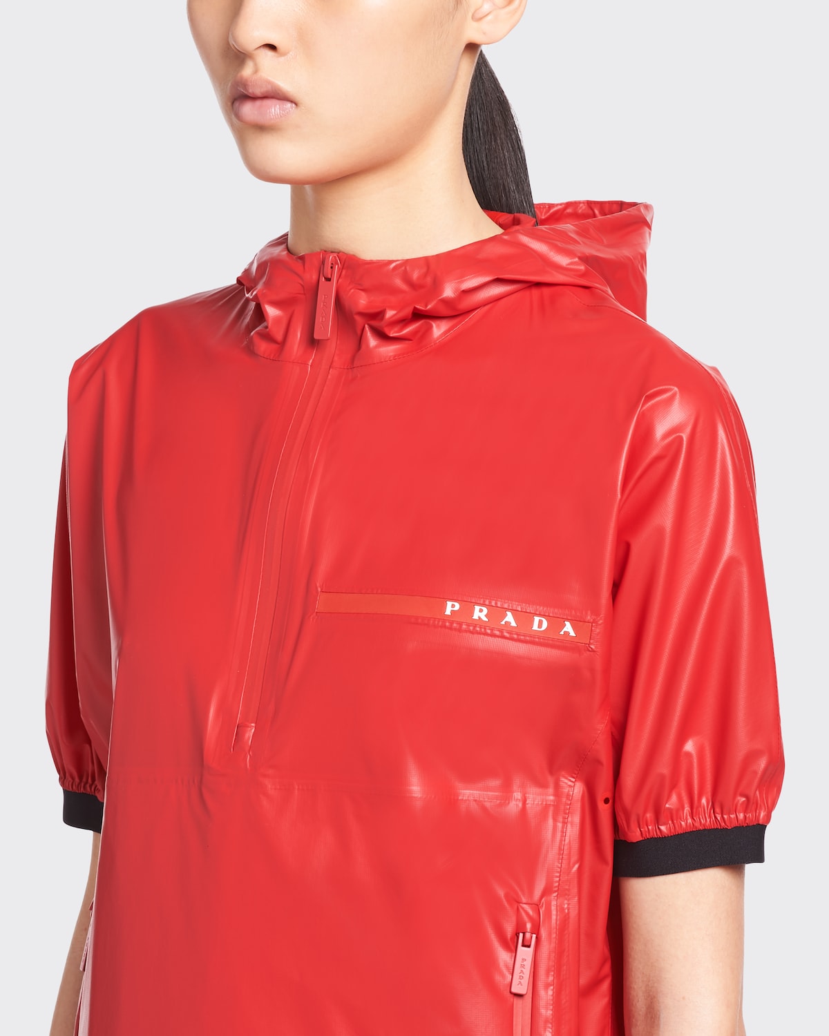 Lacquer Red Light Re-nylon Anorak | PRADA