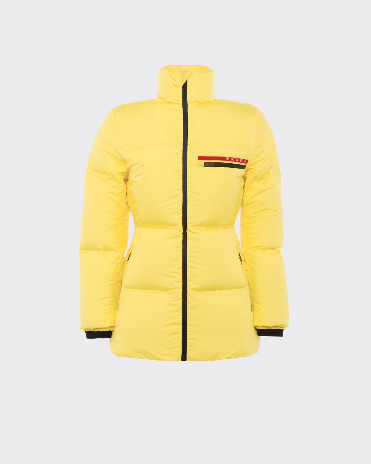 Yellow Technical Re-nylon Puffer Jacket | PRADA