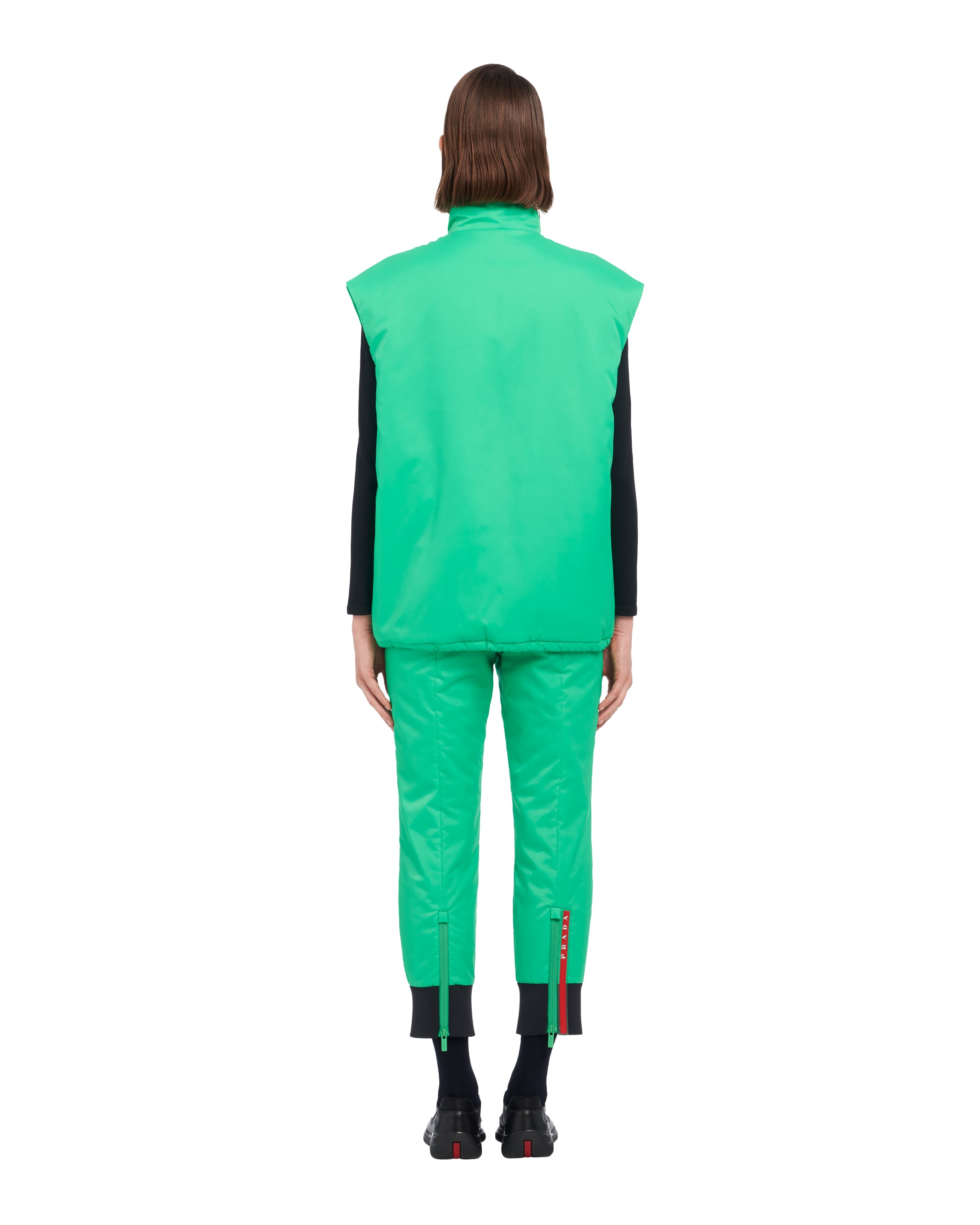 Padded technical fabric vest | Prada