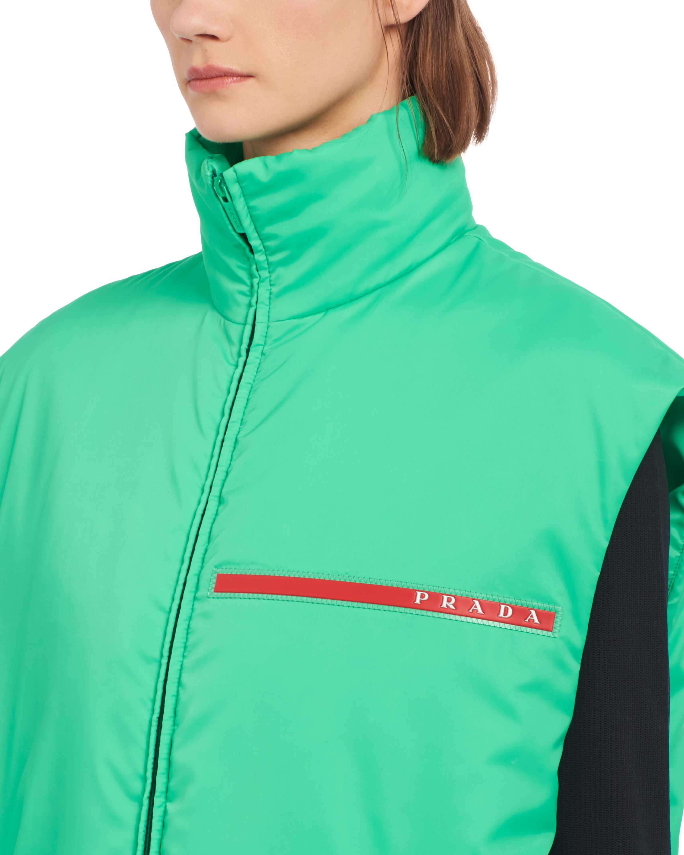Padded technical fabric vest | Prada