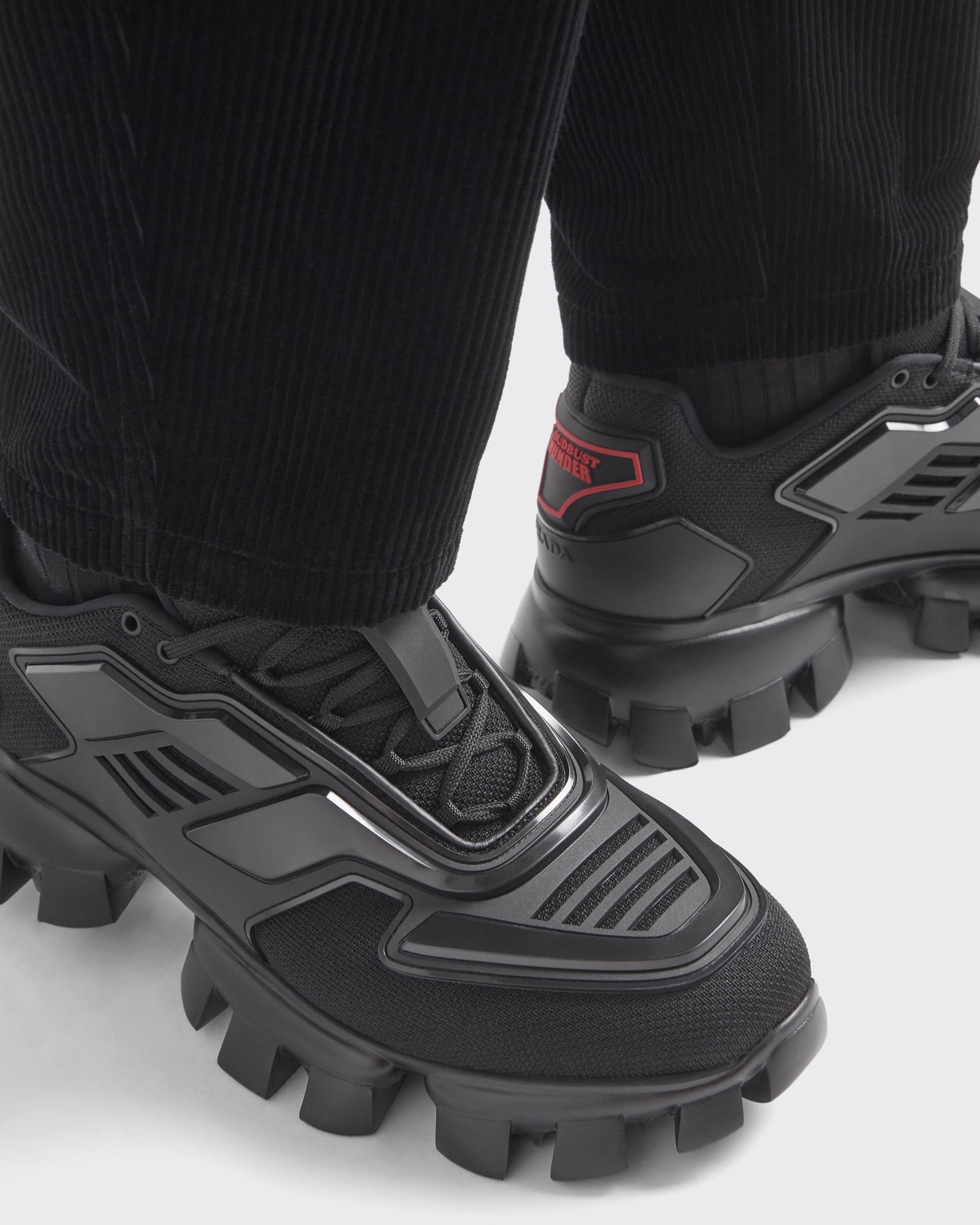 Prada Cloudbust Thunder Teknik Kumaş Ayakkabı Black | PRADA