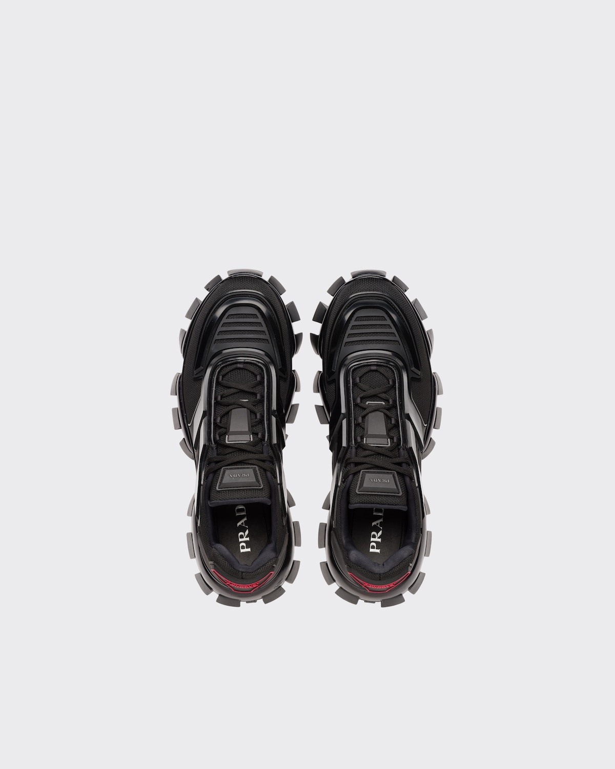 Black Prada Cloudbust Thunder Technical Fabric Sneakers | PRADA
