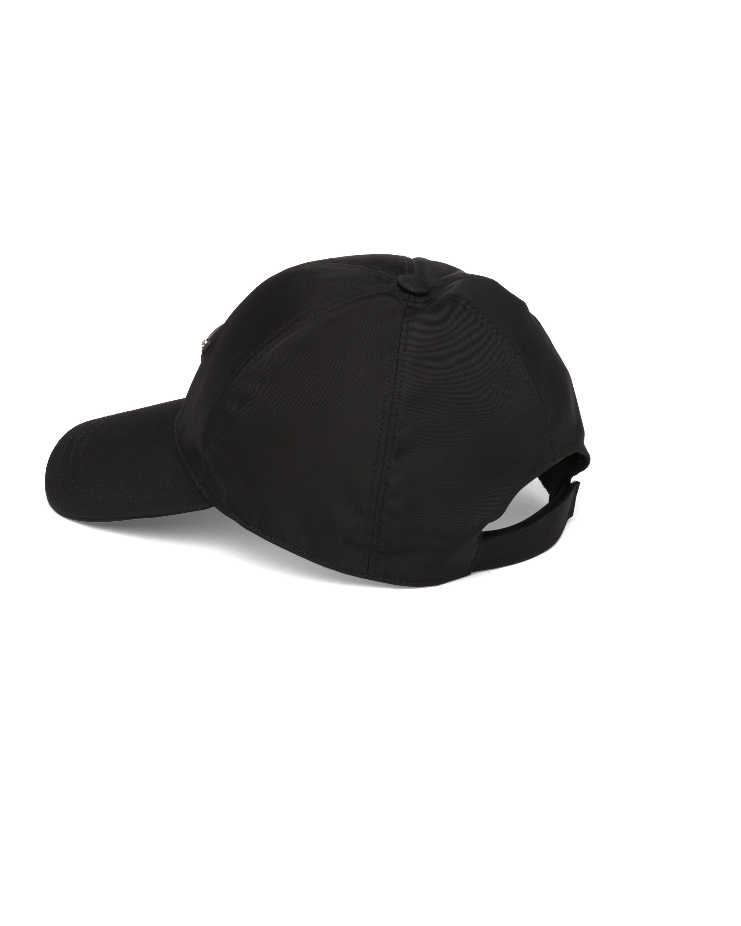 Black Nylon baseball cap | Prada