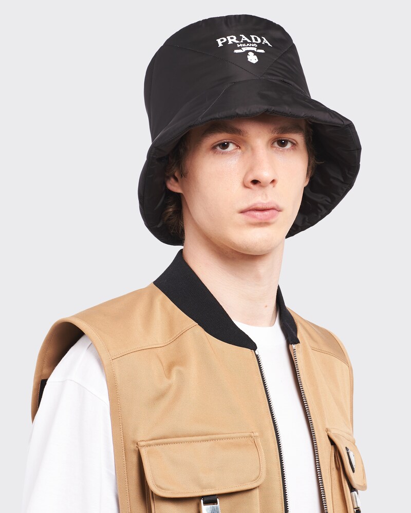 Black Padded Re-nylon Bucket Hat | PRADA