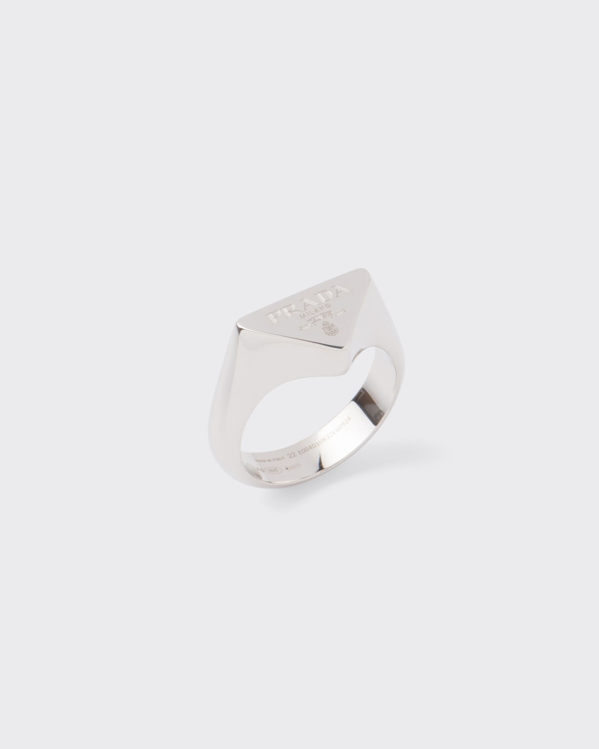 Silver Prada Symbole Ring | PRADA