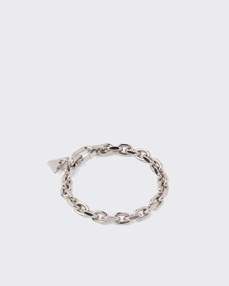 Silver Chain Jewels Bracelet | PRADA