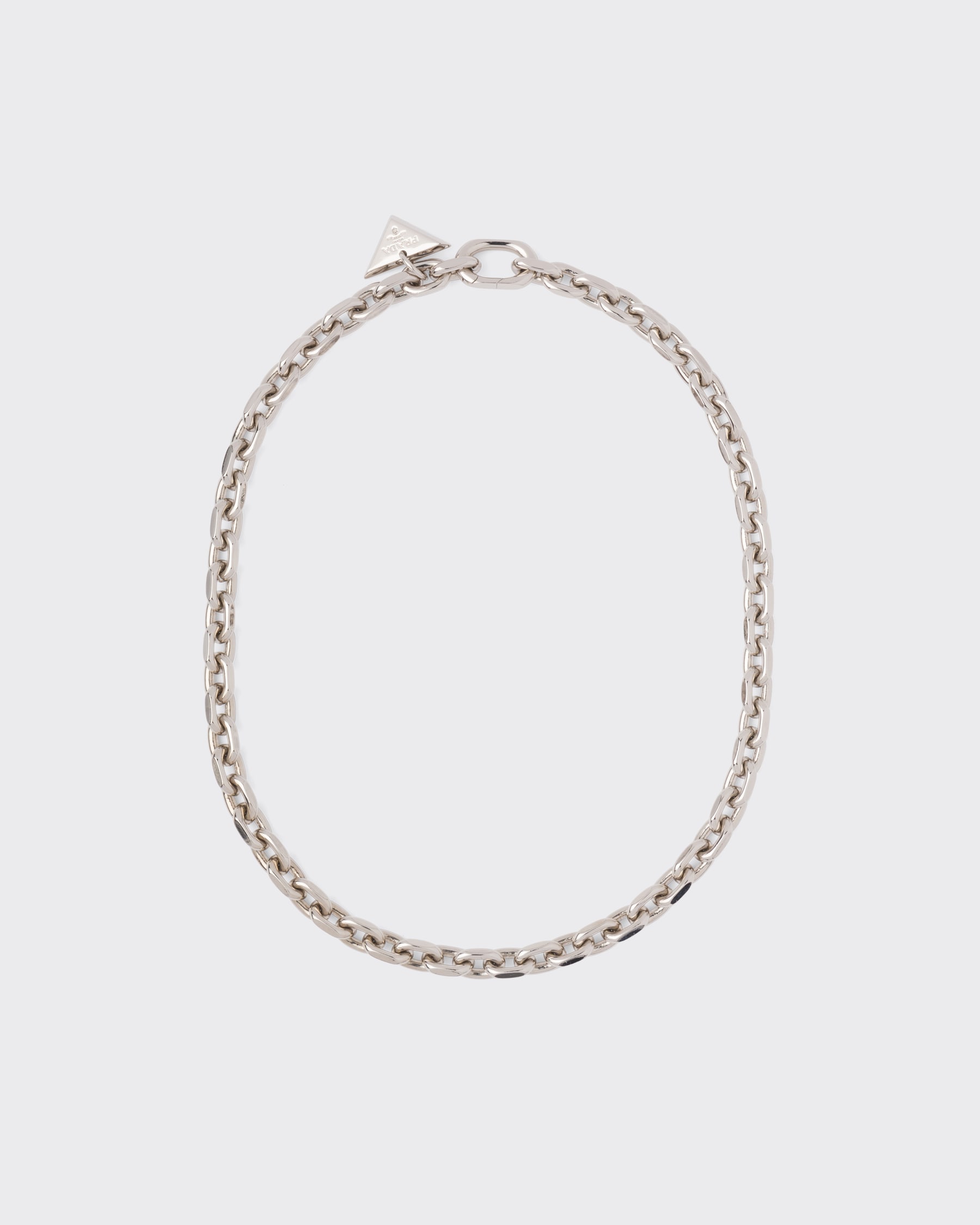 Silver Chain Jewels Necklace | PRADA