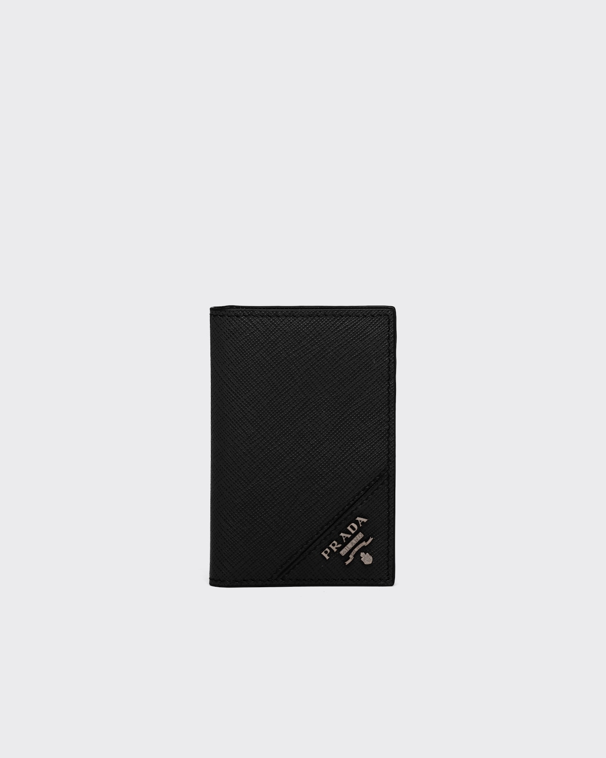 Black Saffiano Leather Card Holder | PRADA - United States