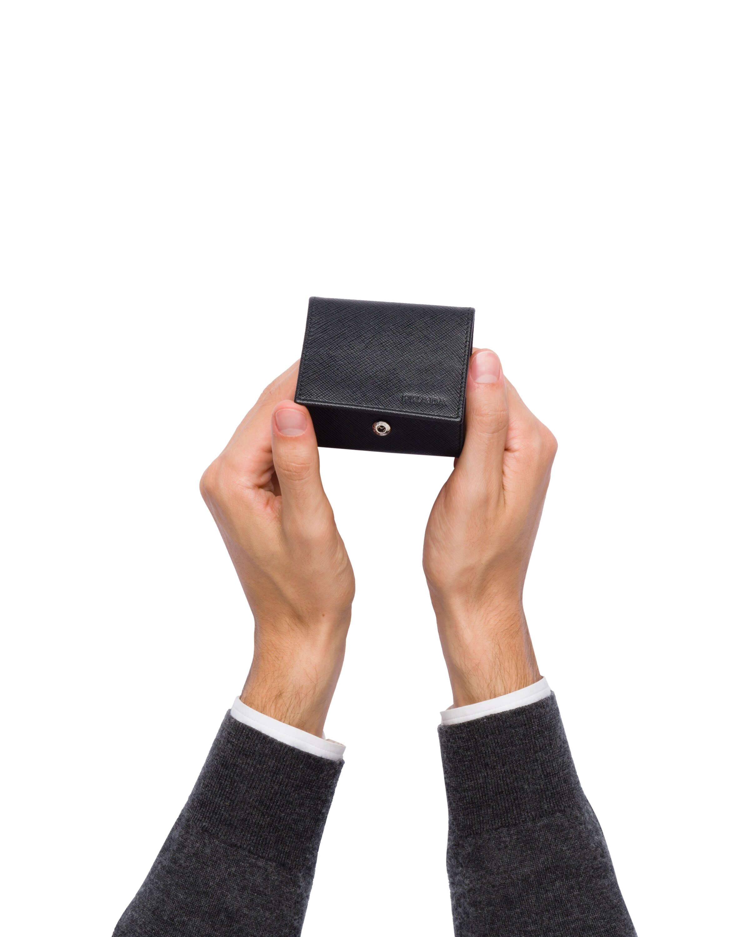 Black Saffiano Leather Coin Purse | Prada