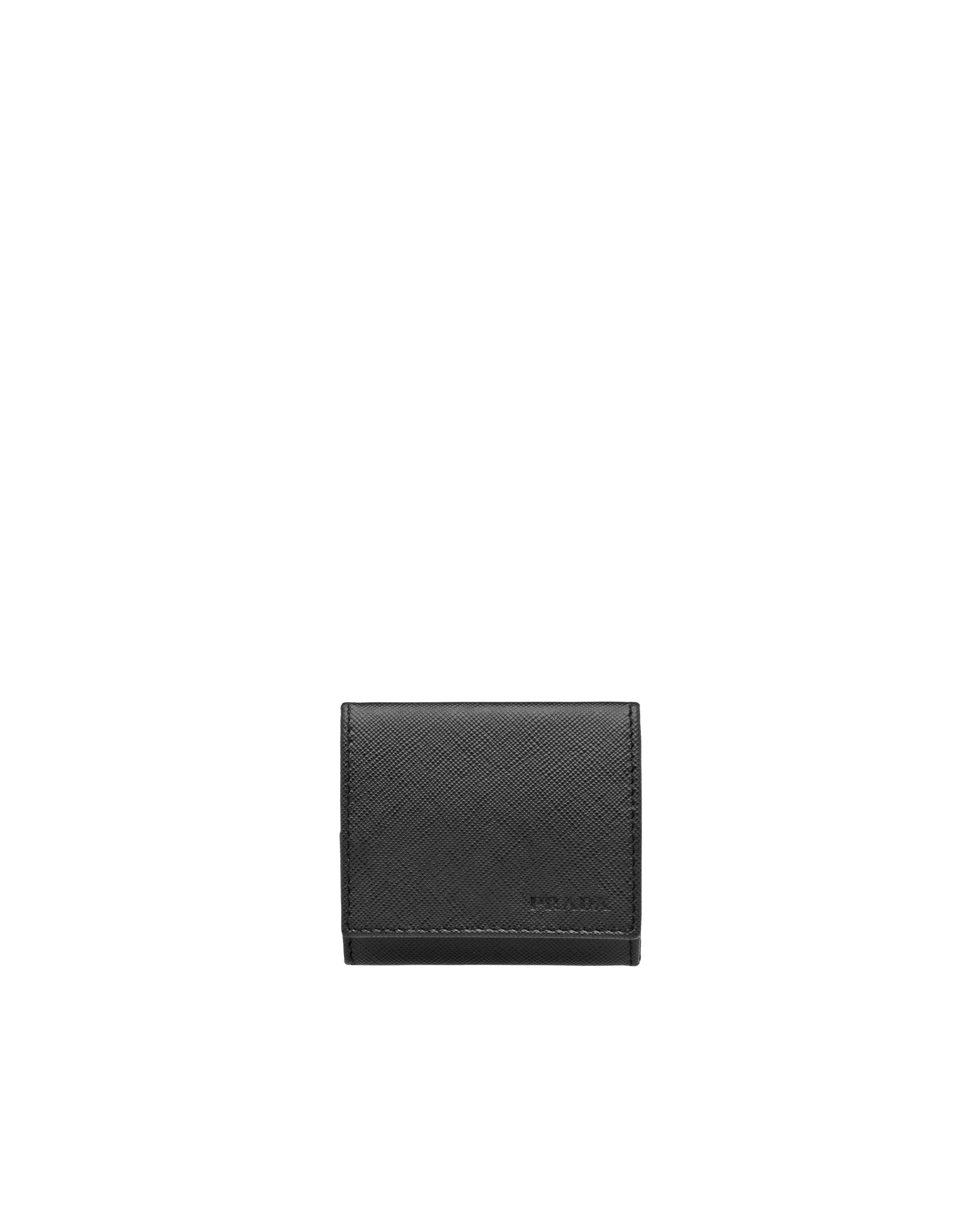 Black Saffiano Leather Coin Purse | Prada