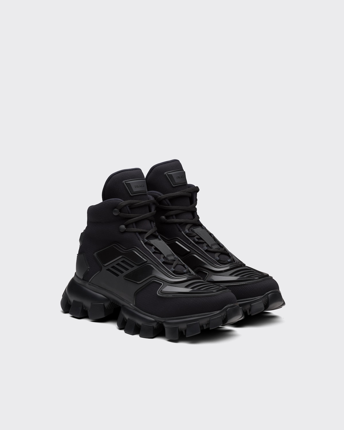 Black Prada Cloudbust Thunder High-top Sneakers | PRADA