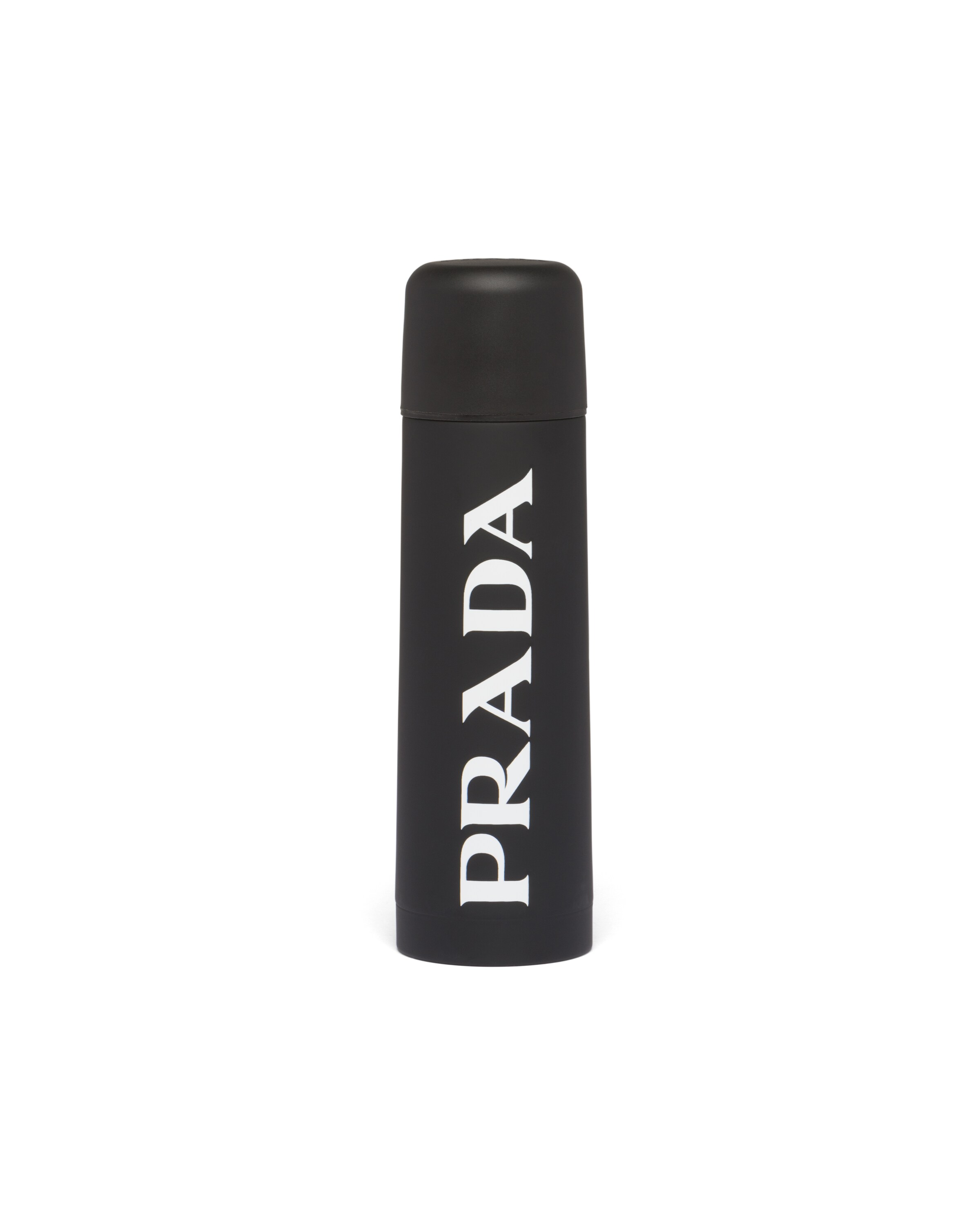 Black/white 500 ml Stainless Steel Water Bottle | Prada