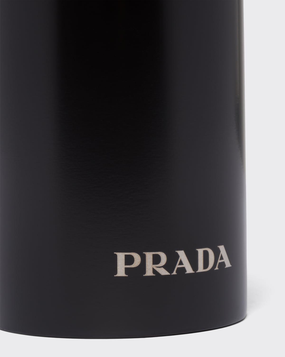Black Stainless Steel Insulated Water Bottle, 350 Ml | PRADA