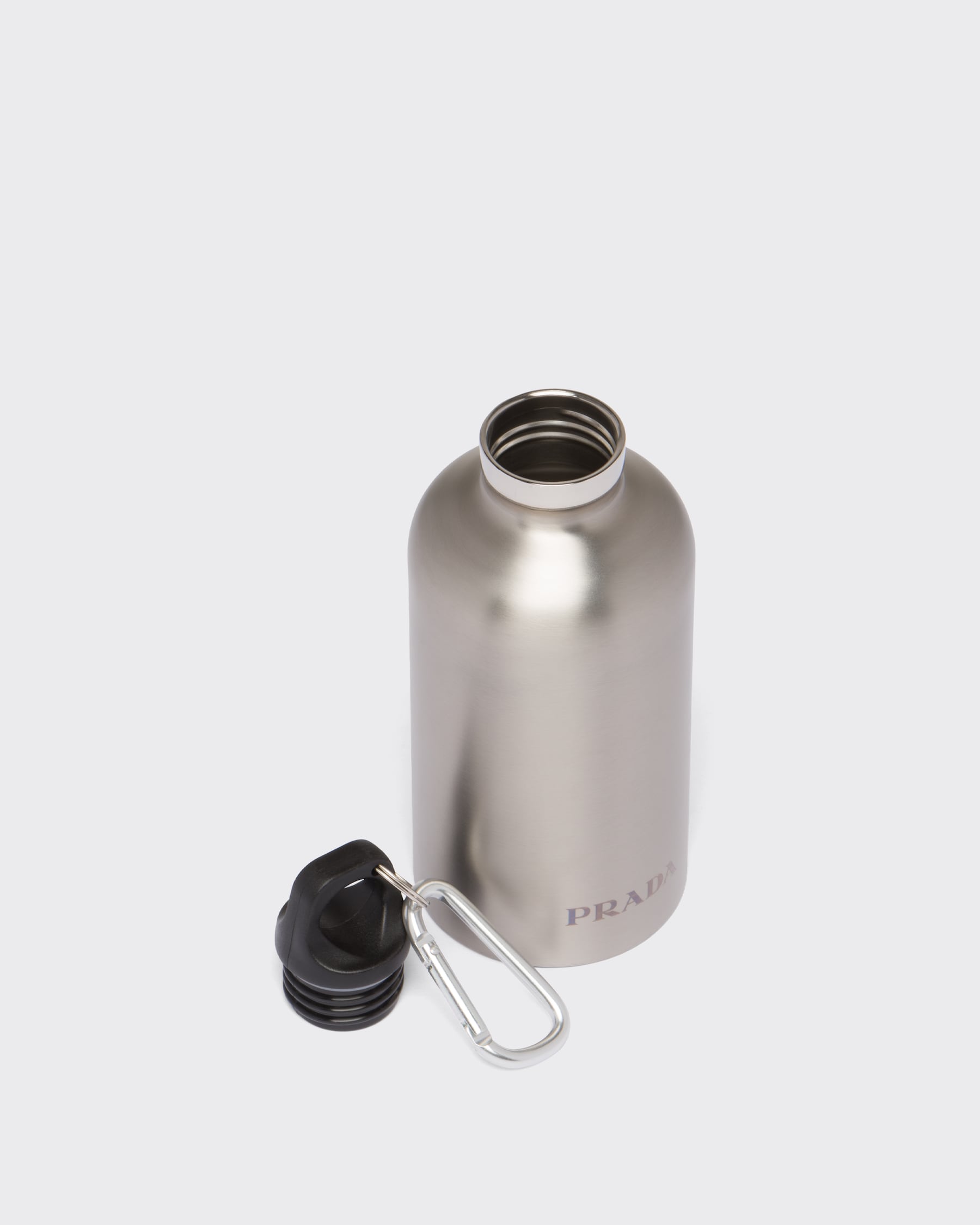 Silver Stainless Steel Insulated Water Bottle, 350 Ml | PRADA