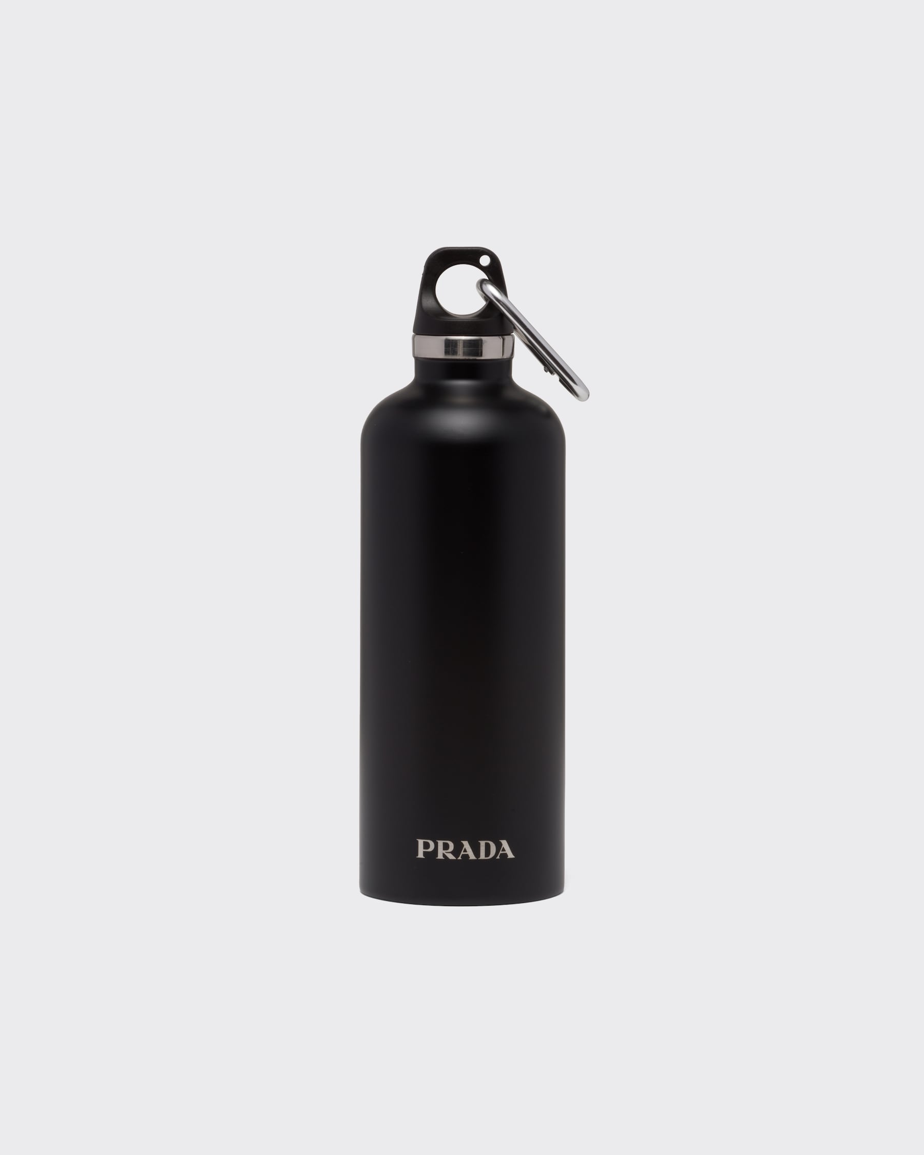 Black Stainless Steel Insulated Water Bottle, 500 Ml | PRADA