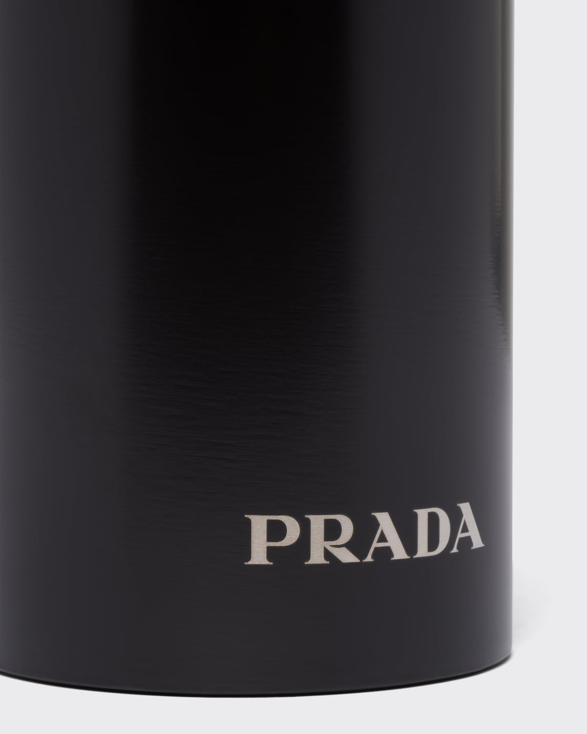 Black Stainless Steel Insulated Water Bottle, 500 Ml | PRADA