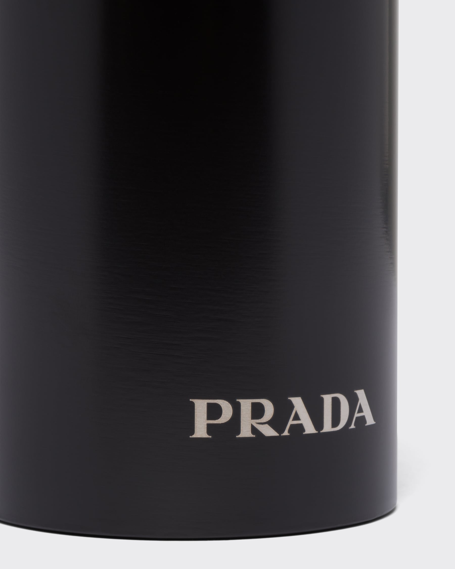 Black Stainless Steel Insulated Water Bottle, 500 Ml | PRADA