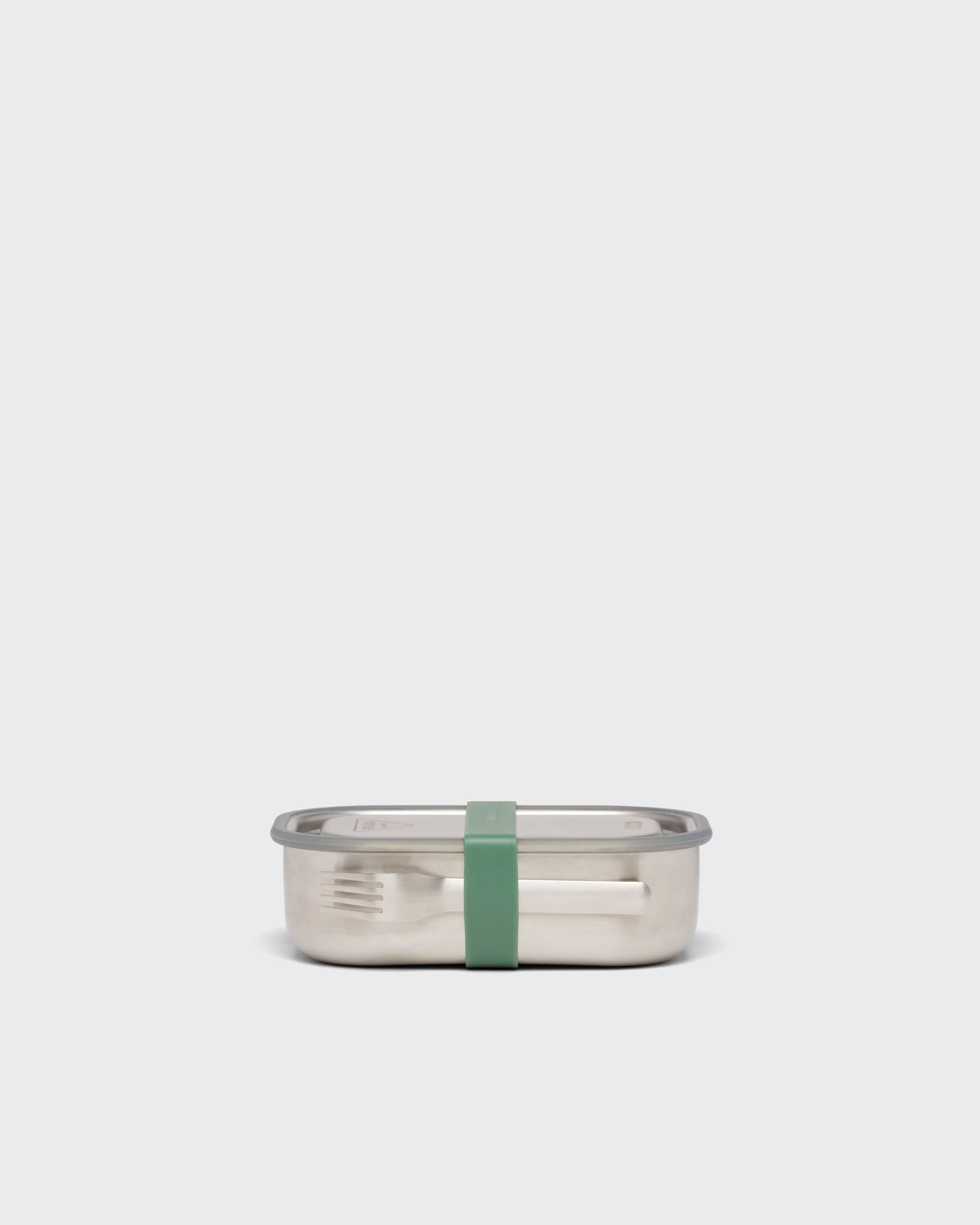 Steel Gray Stainless Steel Lunch Box | PRADA - United States