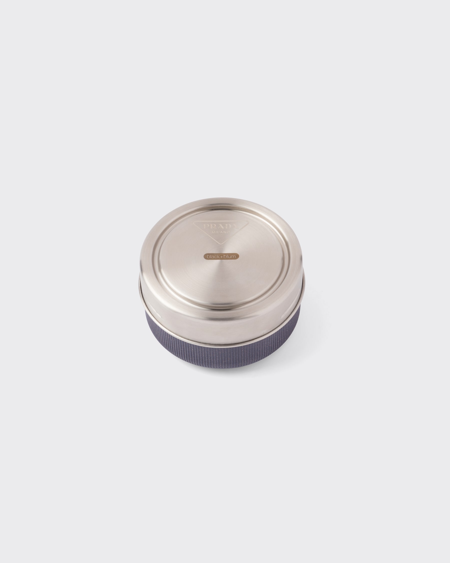 Steel Gray Glass Lunch Bowl, 750 Ml | PRADA