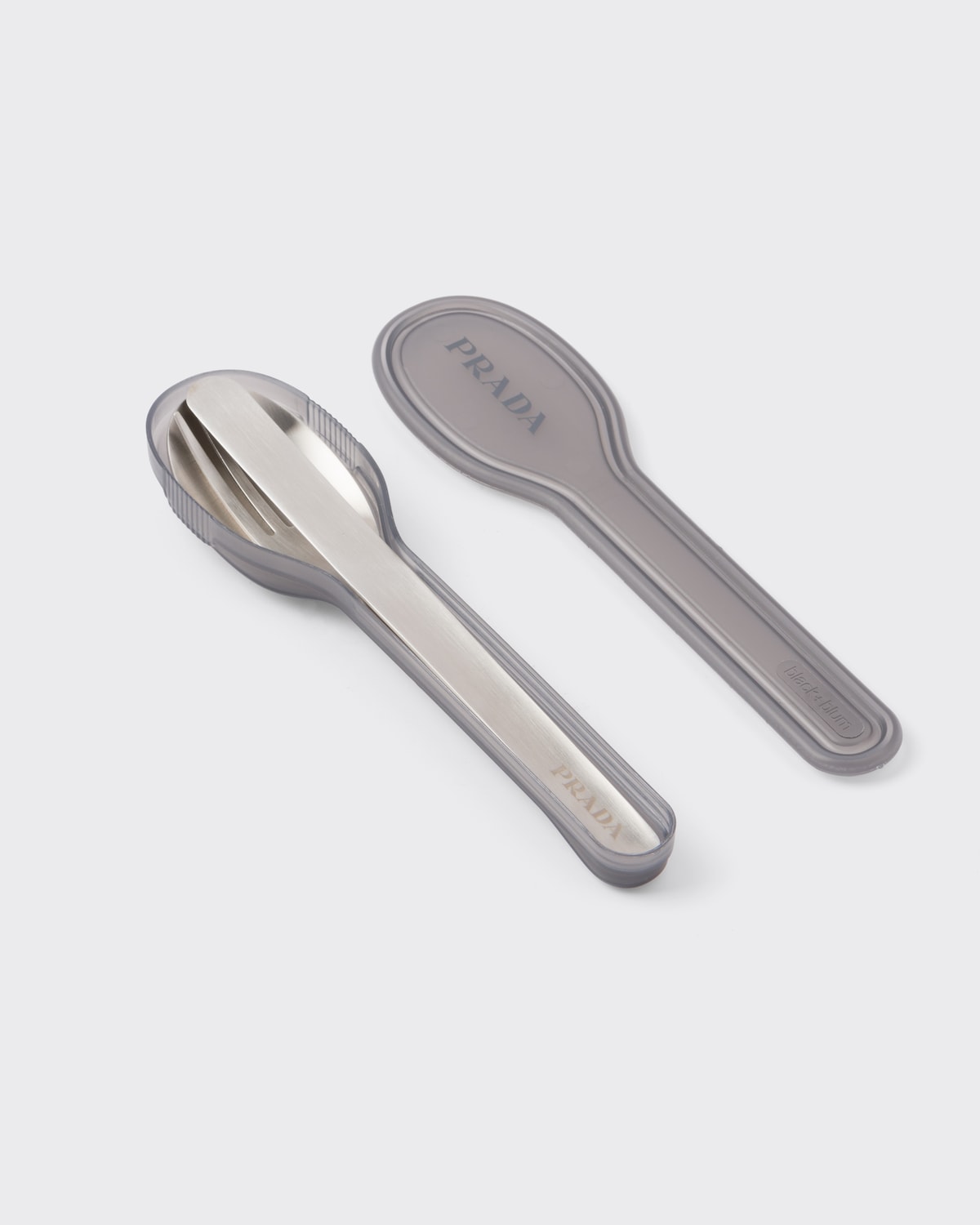 Steel Gray Stainless Steel Cutlery Set | PRADA