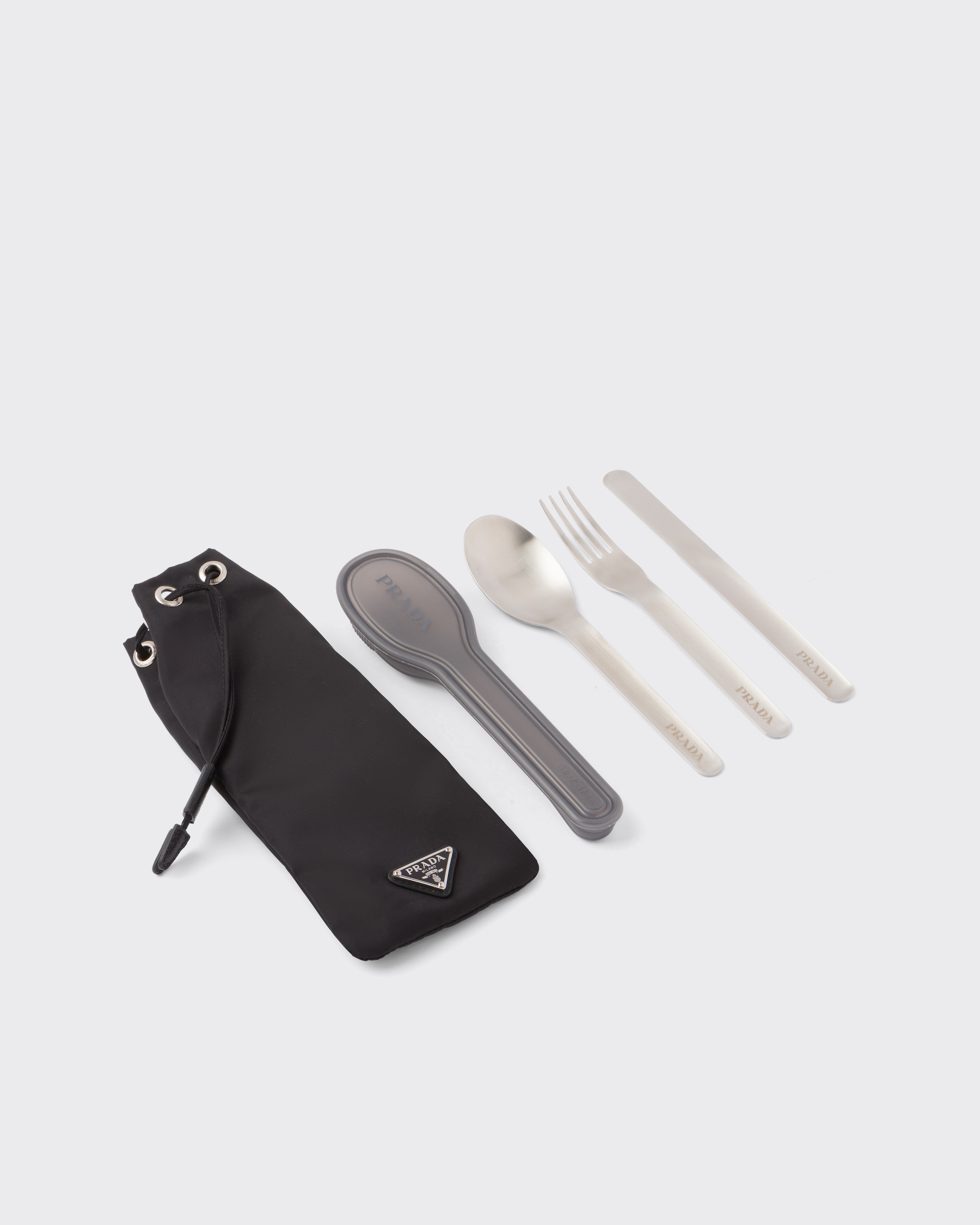 Black Stainless Steel Cutlery Set | PRADA