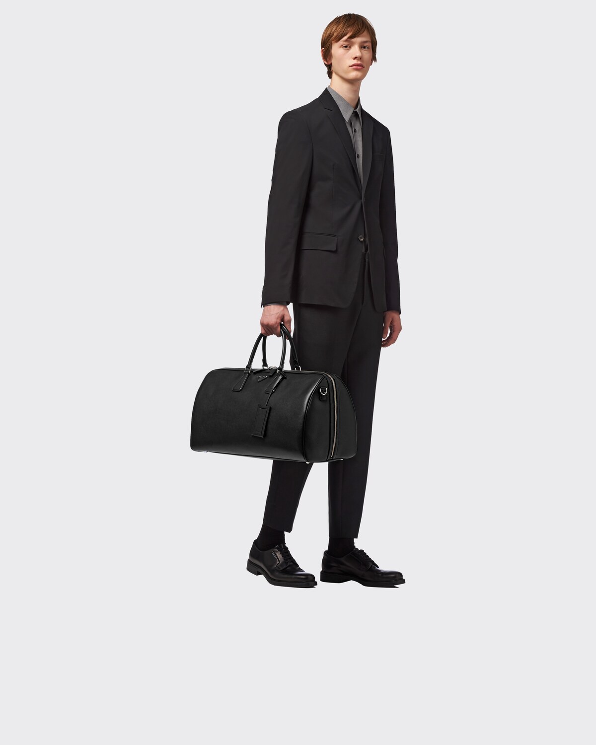 Black Saffiano Leather Travel Bag | PRADA