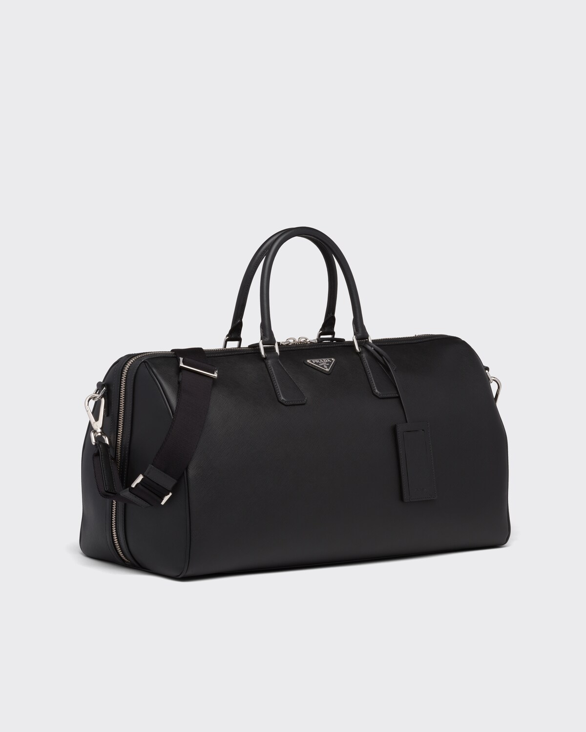 Black Saffiano Leather Travel Bag | PRADA