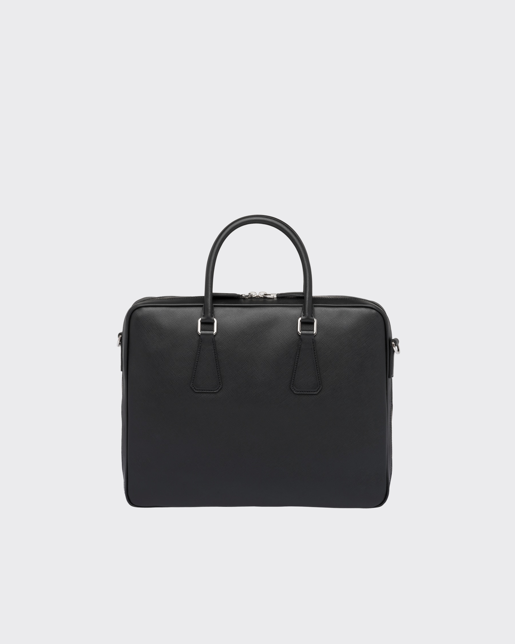Black Saffiano Leather Work Bag | PRADA