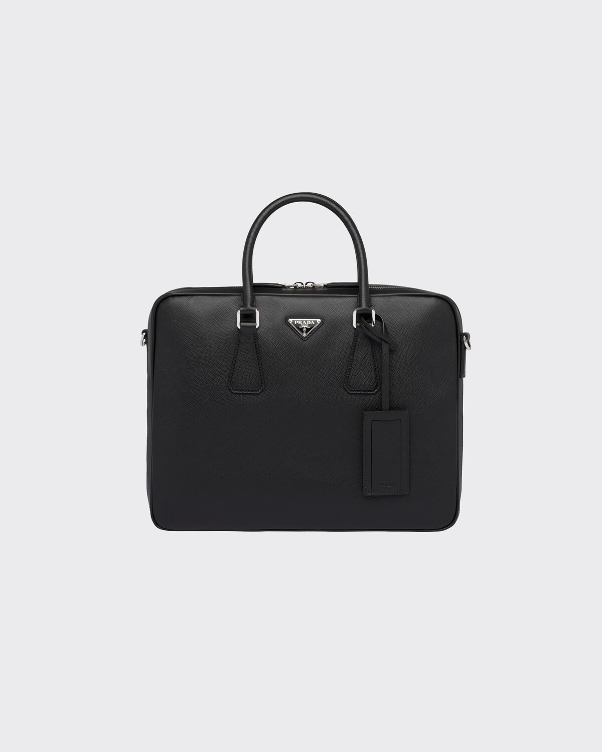 Black Saffiano Leather Work Bag | PRADA