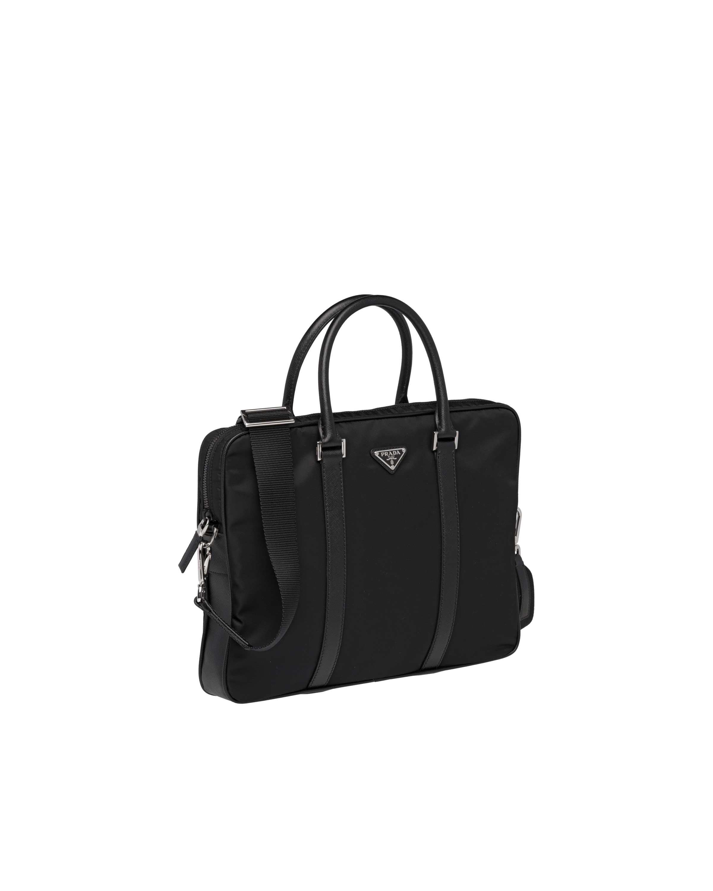 黑色 尼龙公文包 | Prada