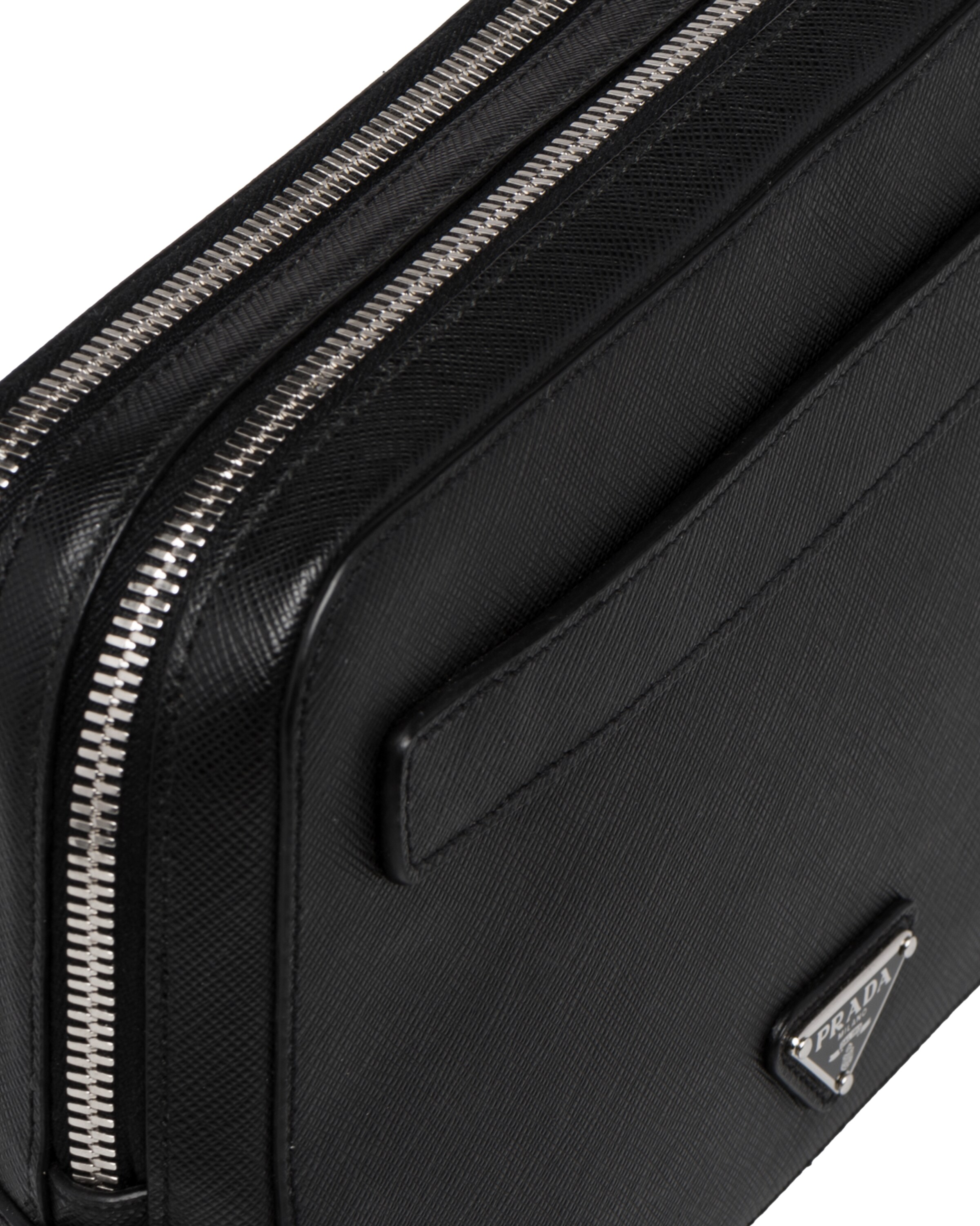 Saffiano Leather Clutch | Prada