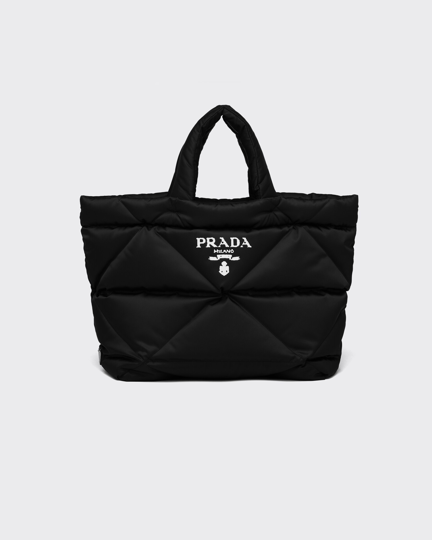 Black Padded Re-nylon Tote Bag | PRADA