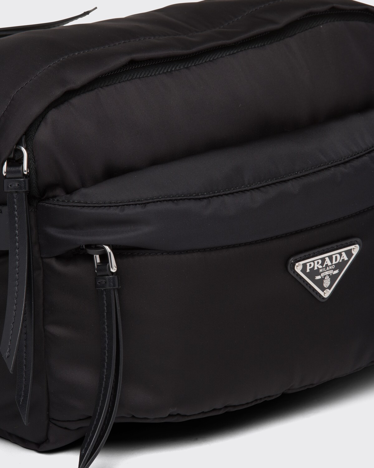 Black Re-nylon And Leather Shoulder Bag | PRADA