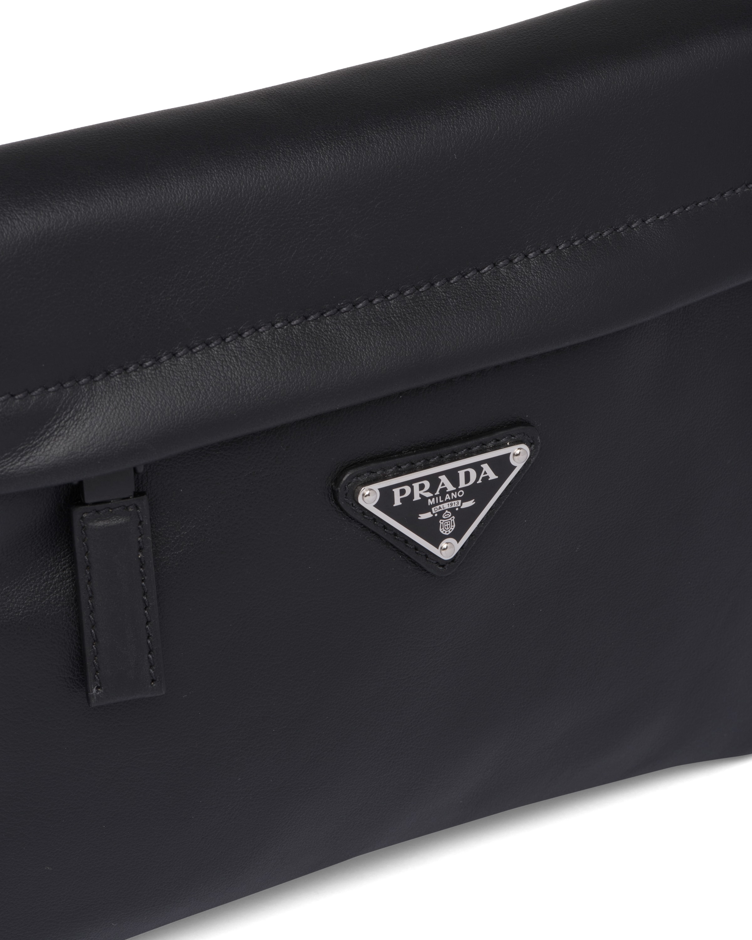 Black Leather Cross-Body Bag | Prada