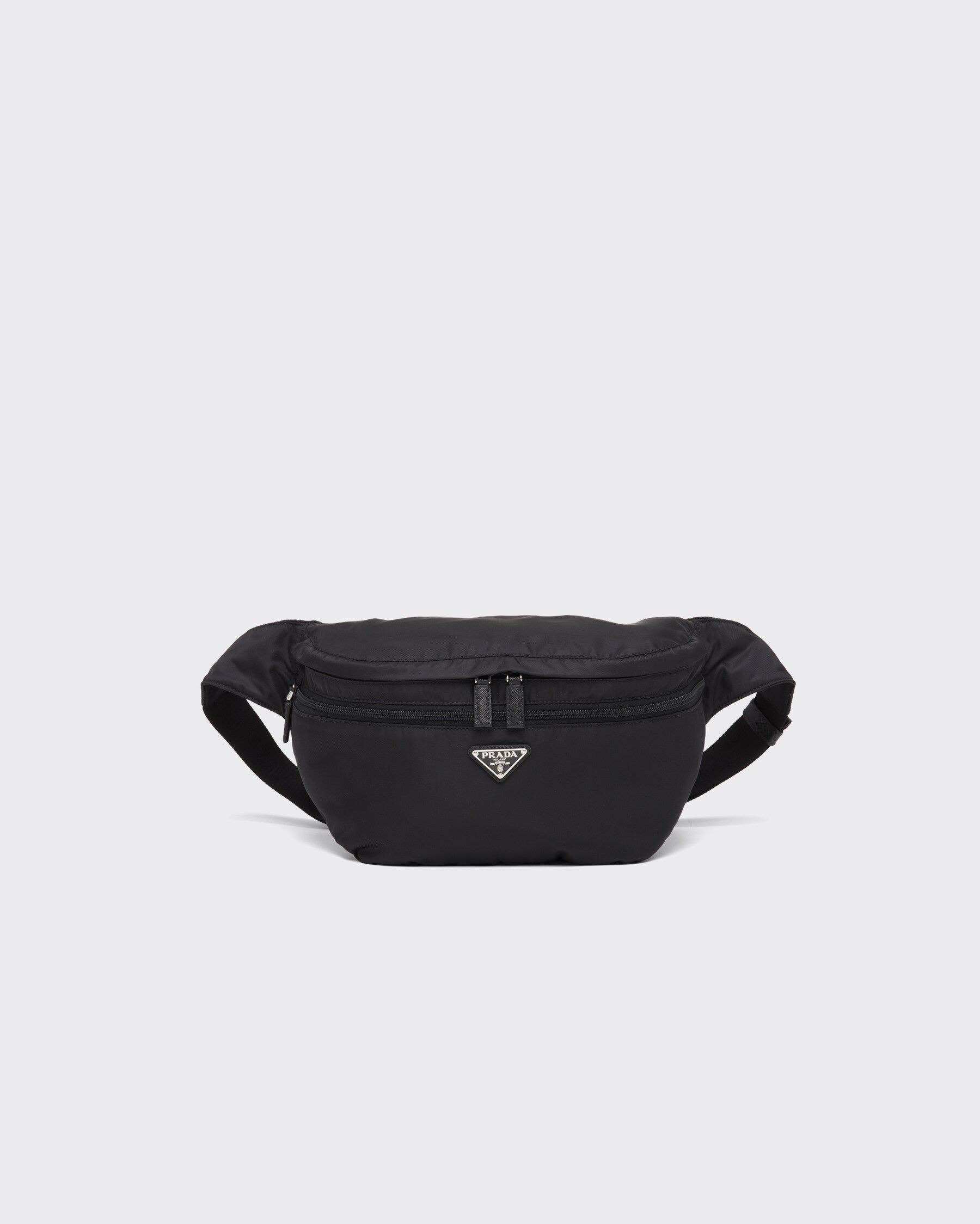 Black Re-nylon And Saffiano Leather Belt Bag | PRADA
