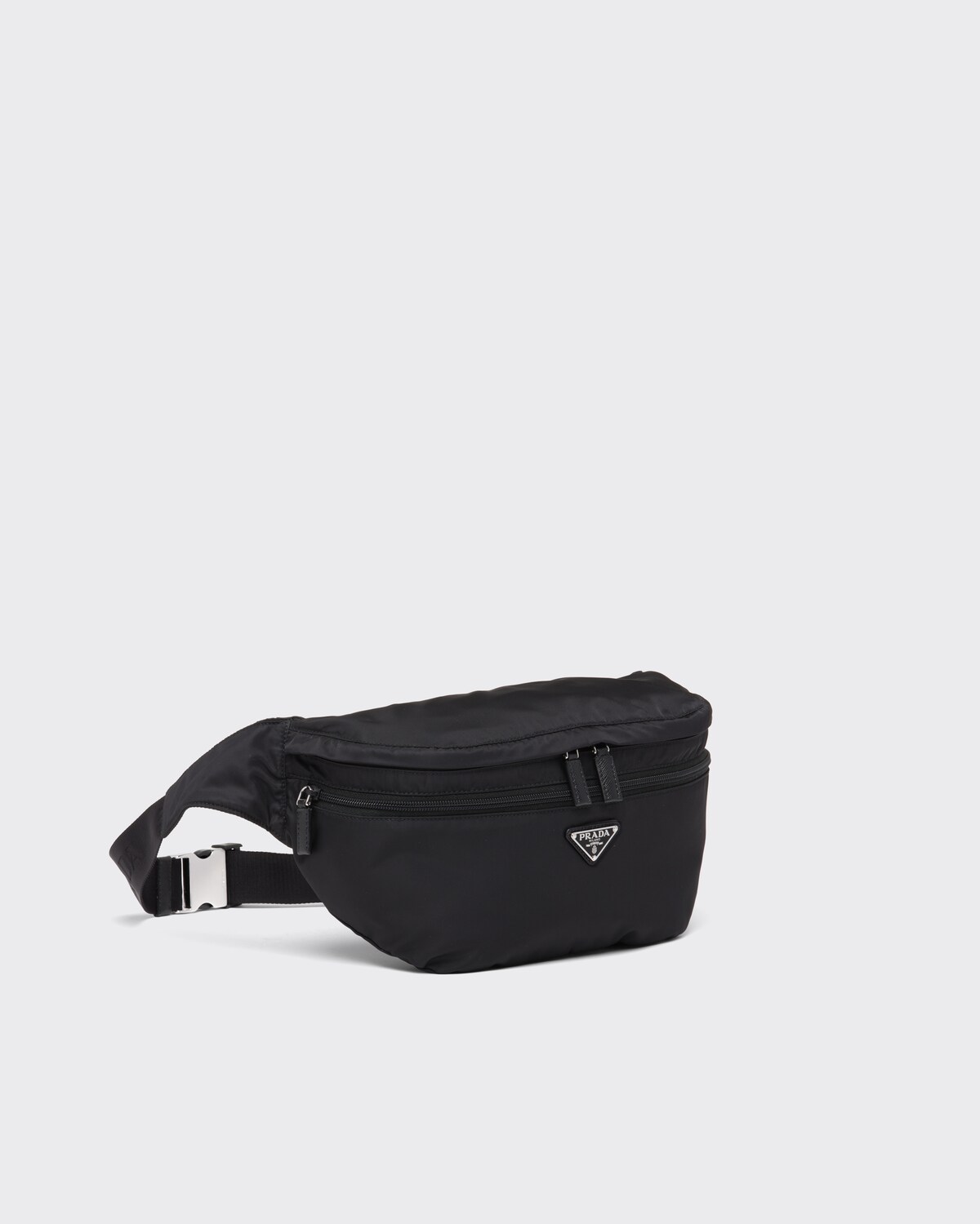 Black Re-nylon And Saffiano Leather Belt Bag | PRADA