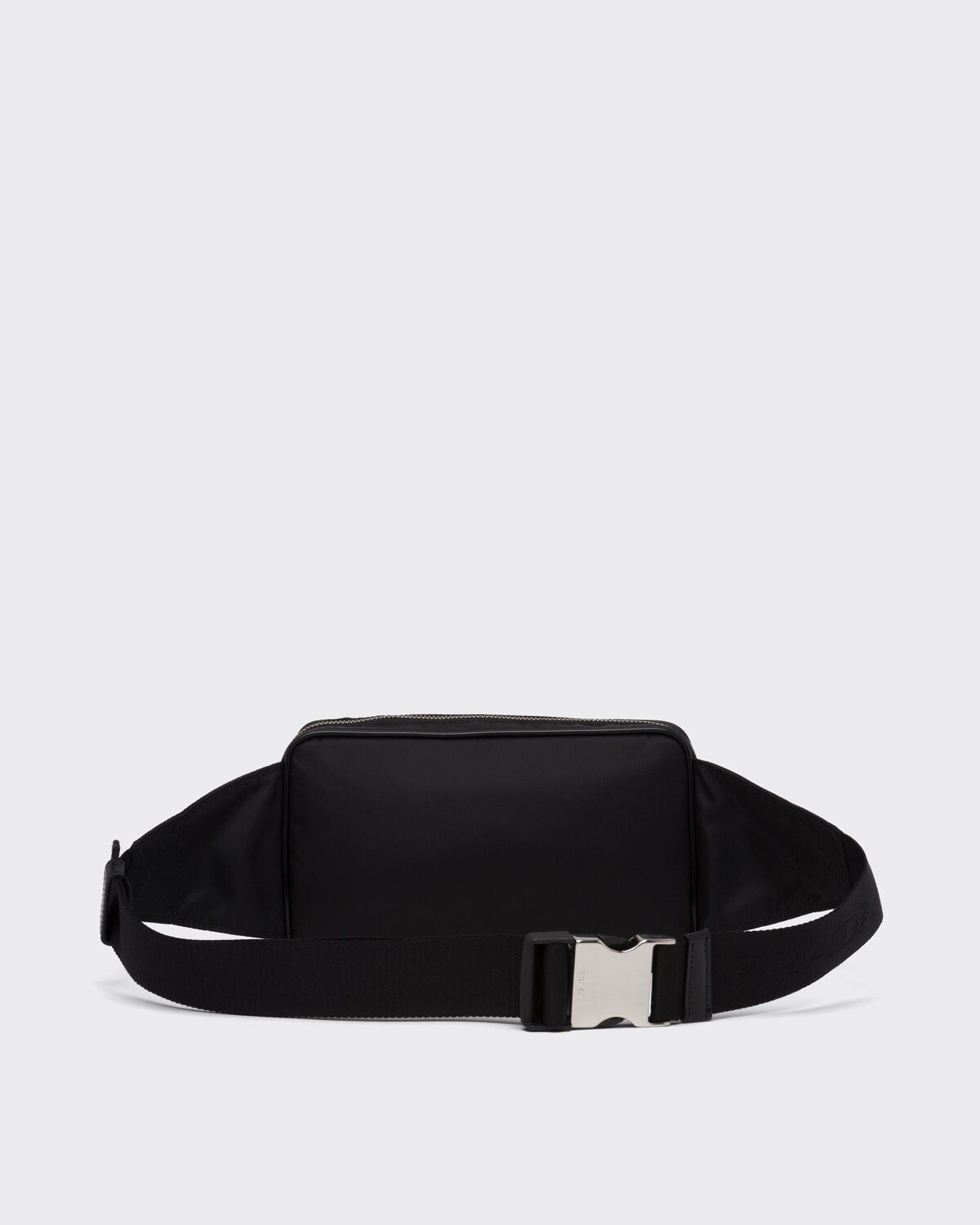 Black Re-nylon And Brushed Leather Belt Bag | PRADA