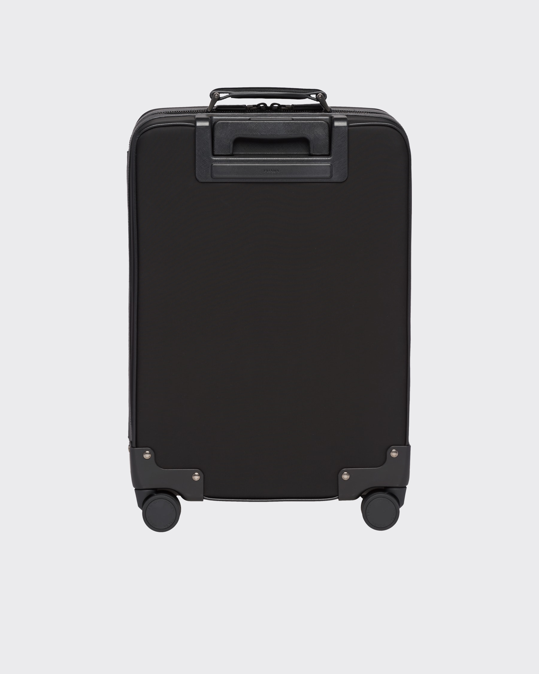 Black Nylon And Saffiano Leather Trolley | PRADA