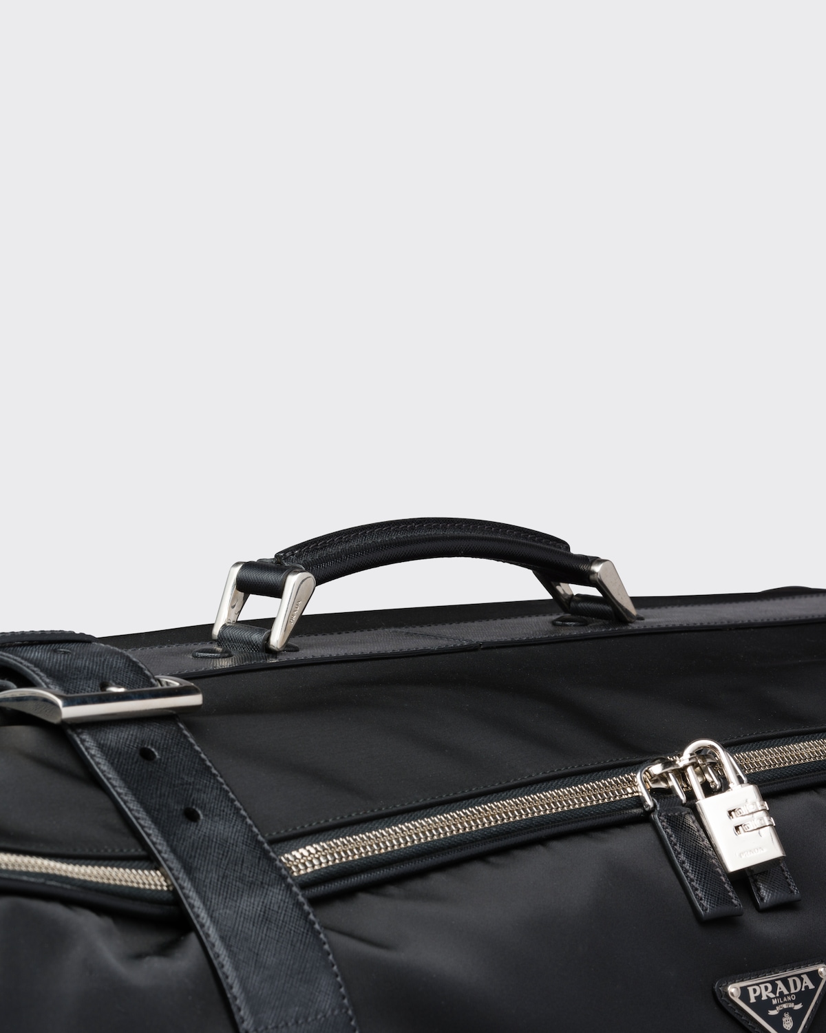 Black Nylon Semi-rigid Suitcase | PRADA