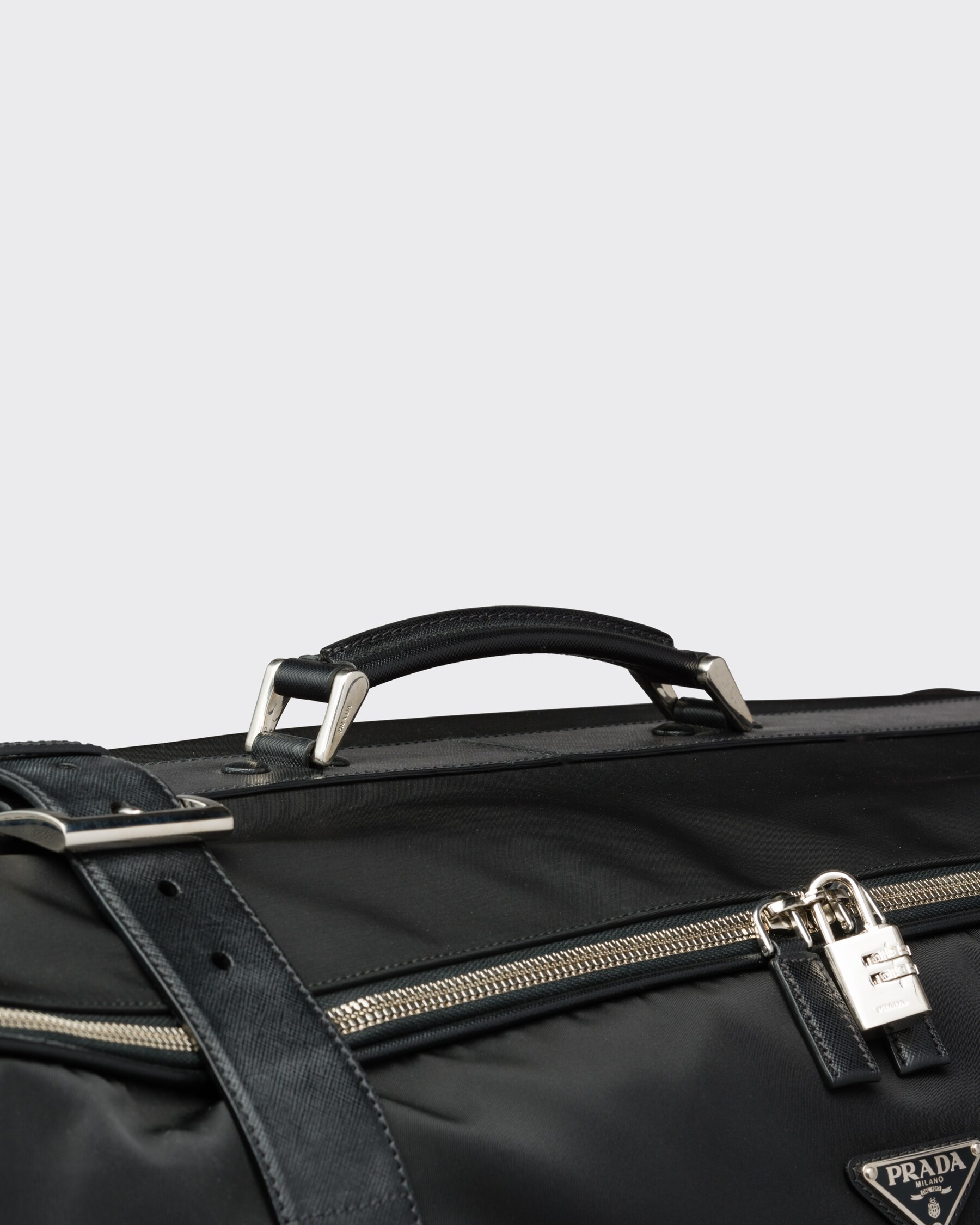 Black Nylon Semi-rigid Suitcase | PRADA