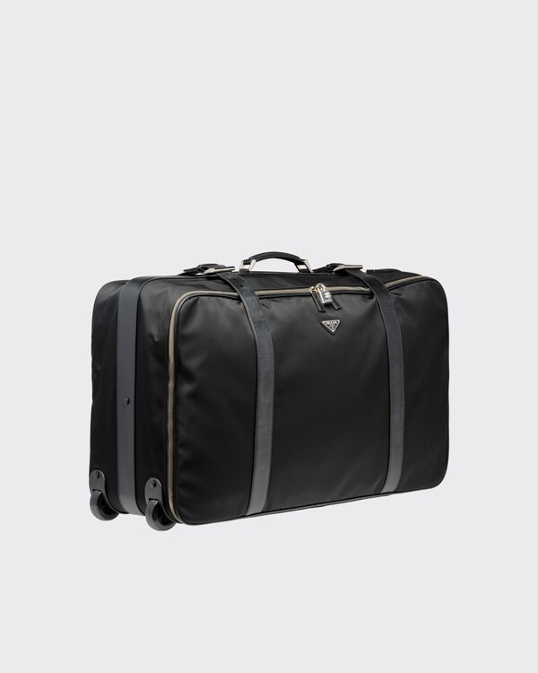 Black Nylon Semi-rigid Suitcase | PRADA