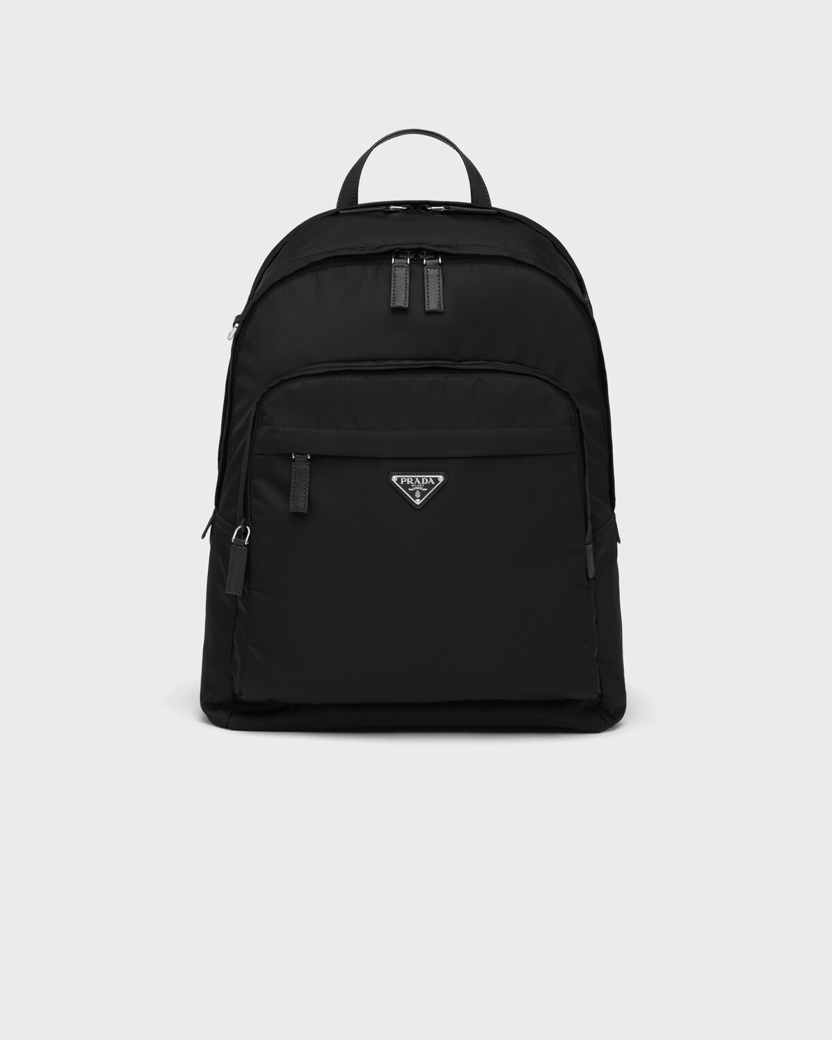 Black Re-nylon And Saffiano Leather Backpack | PRADA