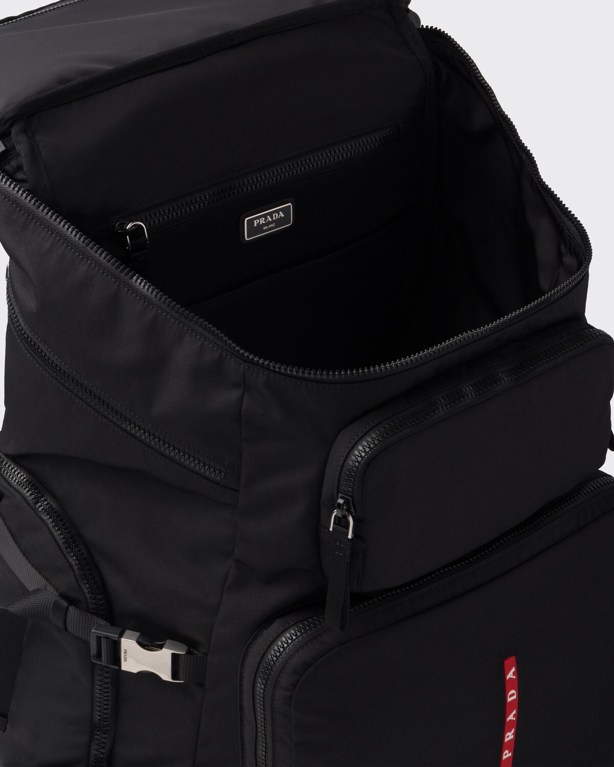 Black Technical Fabric Ski Boot Backpack | PRADA