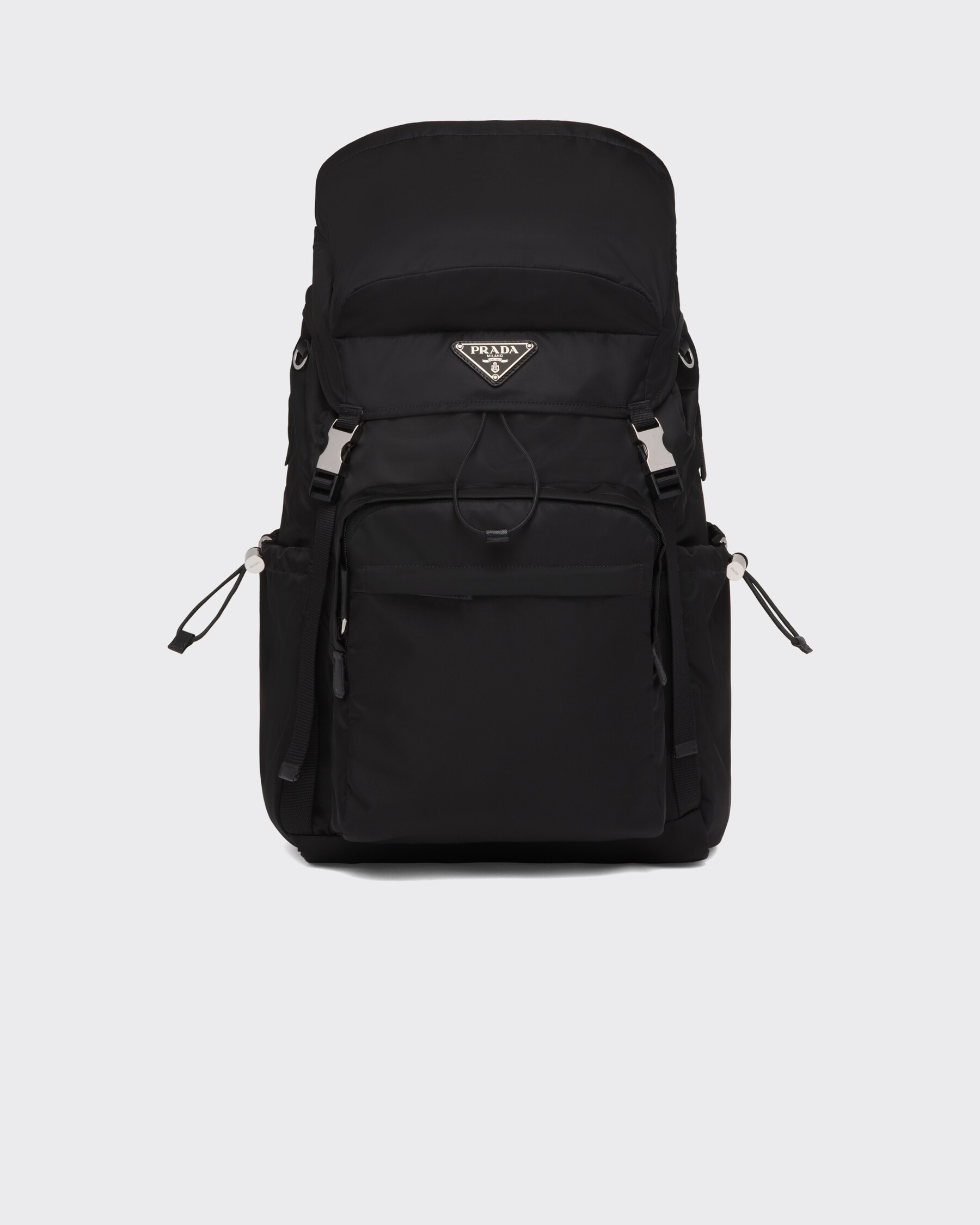 Black Re-nylon And Saffiano Leather Backpack | PRADA