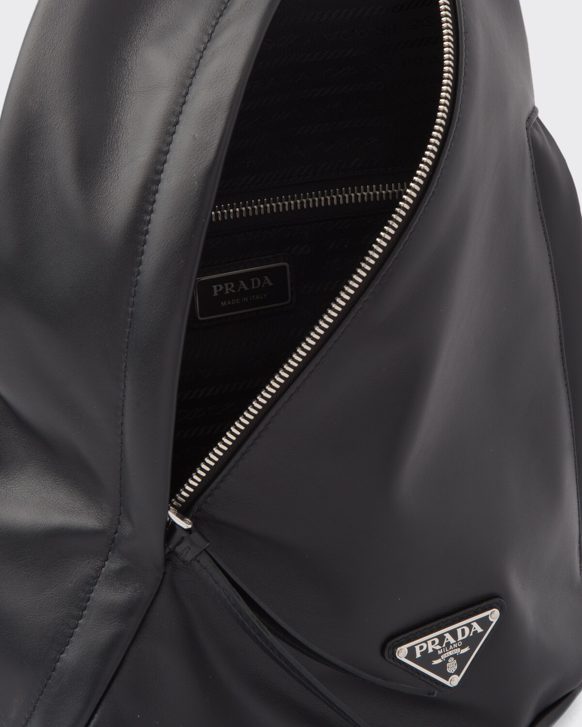 Black Leather Backpack | PRADA