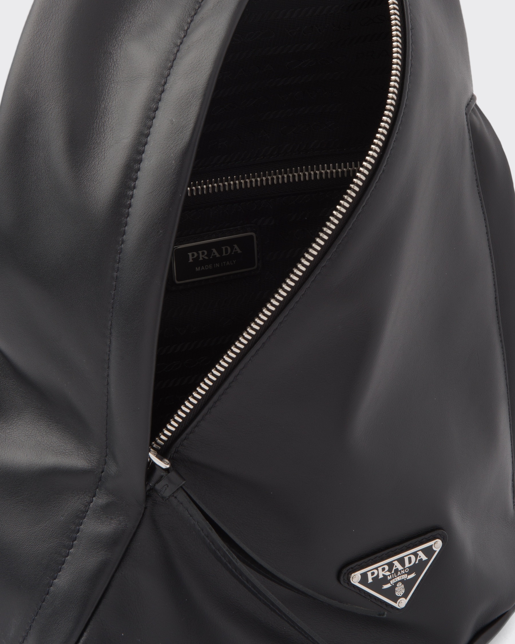 Black Leather Backpack | PRADA